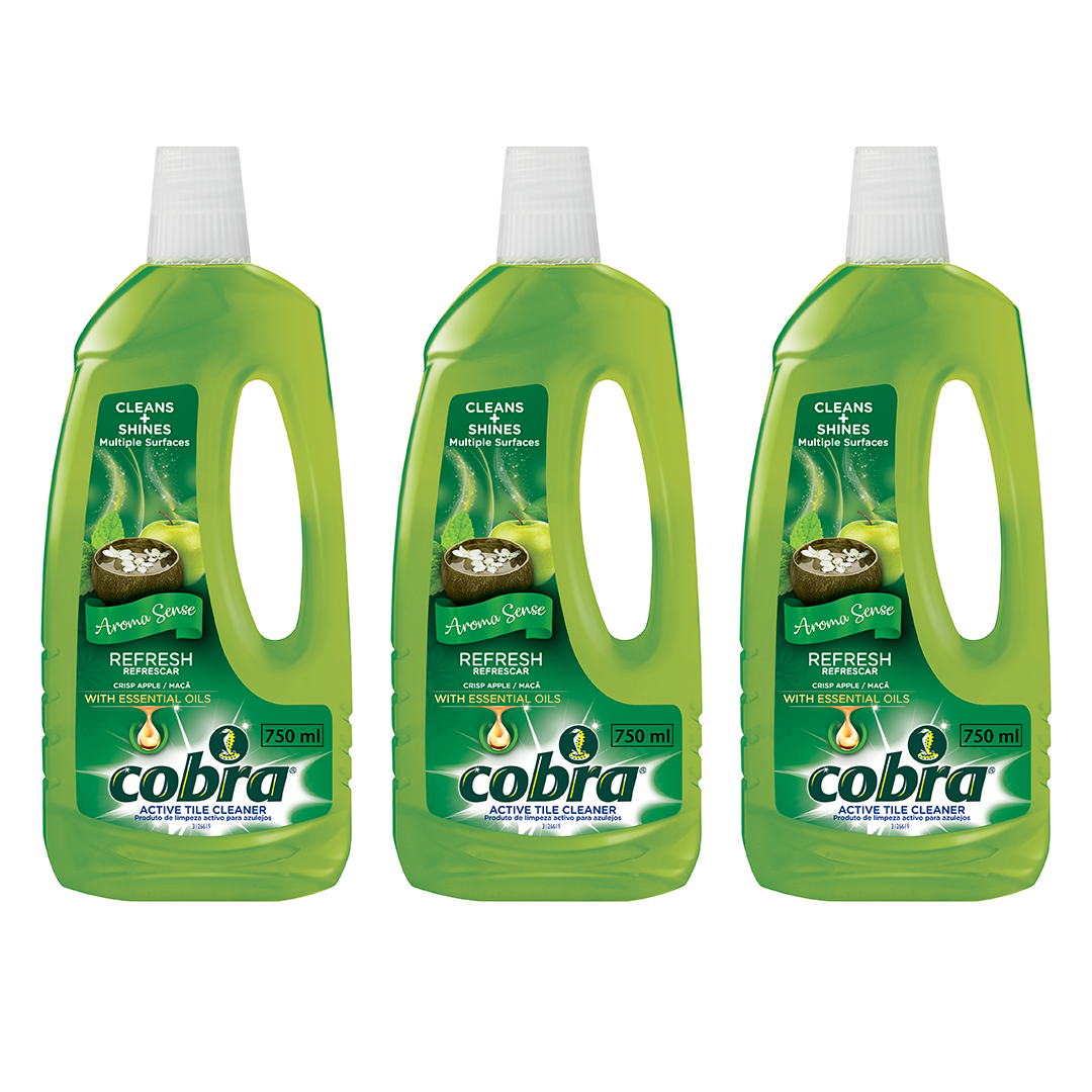 15% off on Cobra 3x 750ml Aroma Tile Cleaners | OneDayOnly