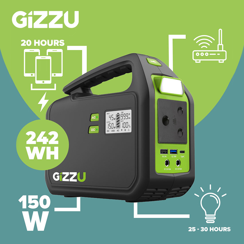 R1,000 off on Gizzu 150W Power Station | OneDayOnly