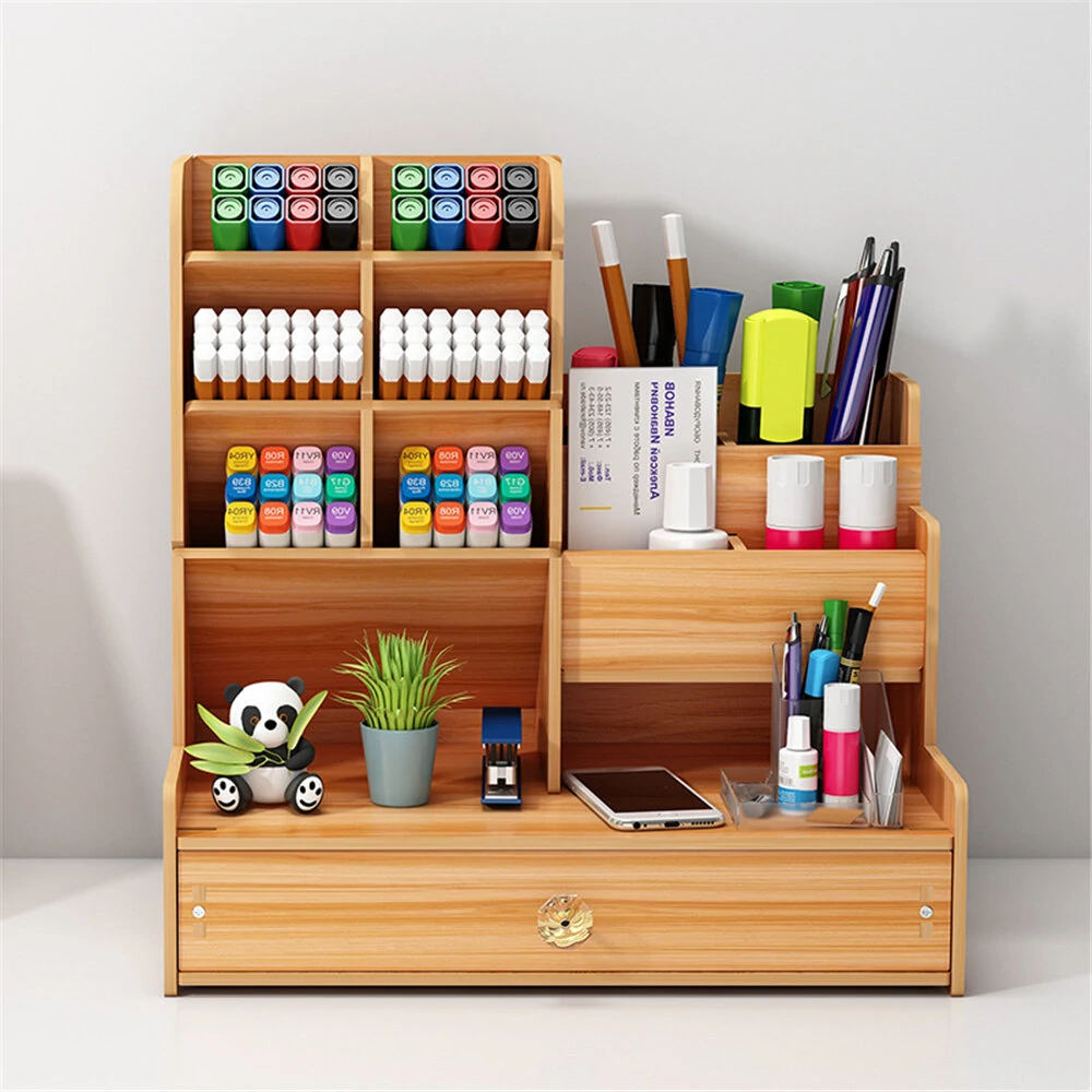 34% off on Artsy Wooden Stationery Organiser | OneDayOnly