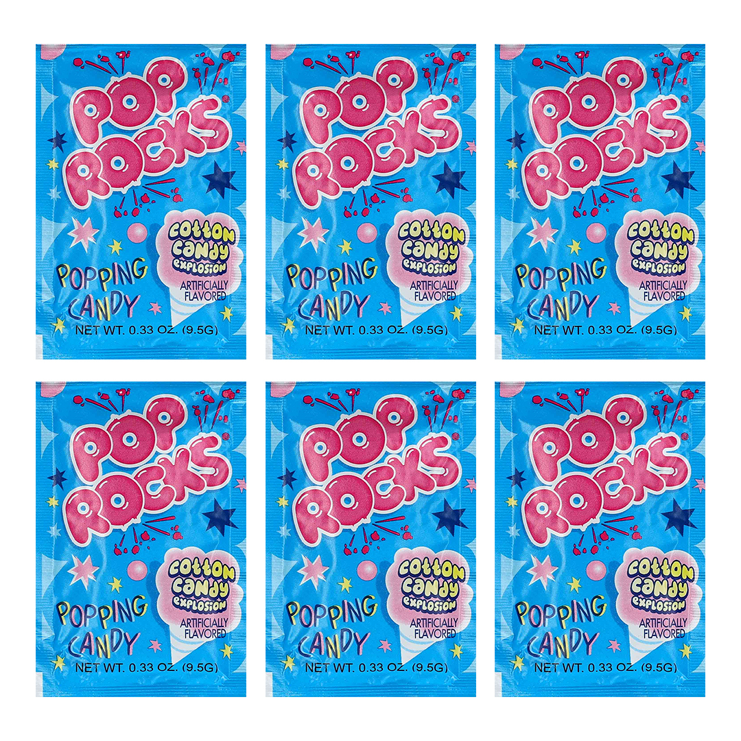 32% off on 6x 9.5g Cotton Candy Popping Candy | OneDayOnly