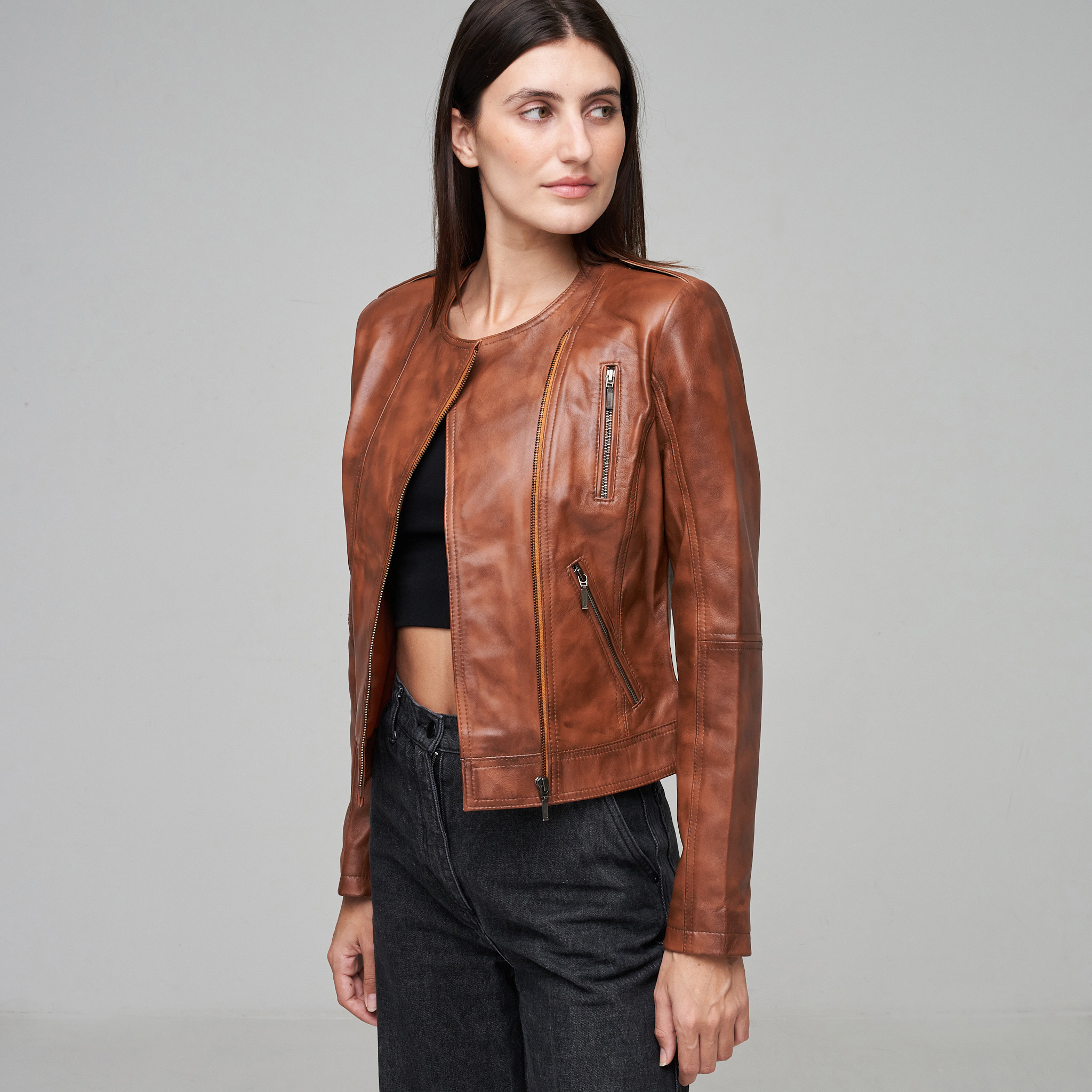 40% off on Ladies Leather Luna Jacket | OneDayOnly
