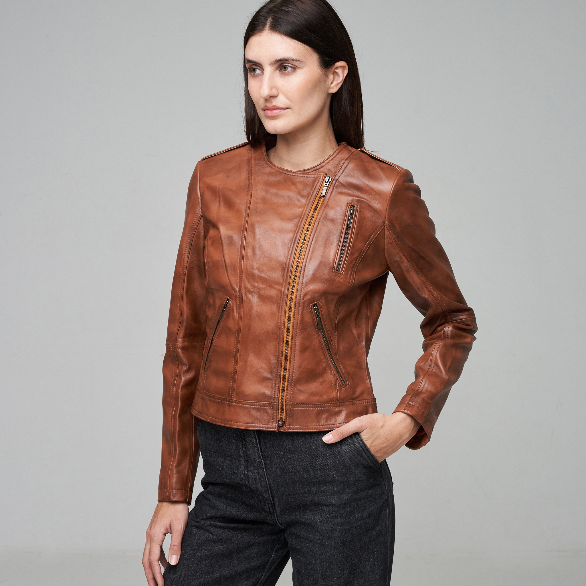 50% off on Ladies Leather Luna Jacket | OneDayOnly