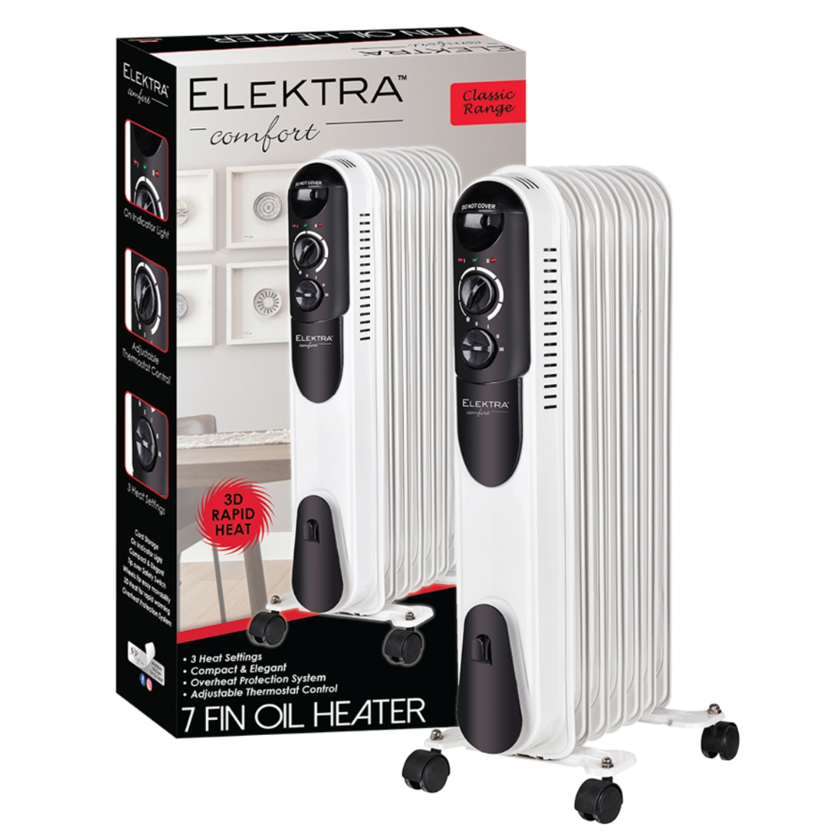 22% off on Elektra 7-Fin Oil Heater | OneDayOnly