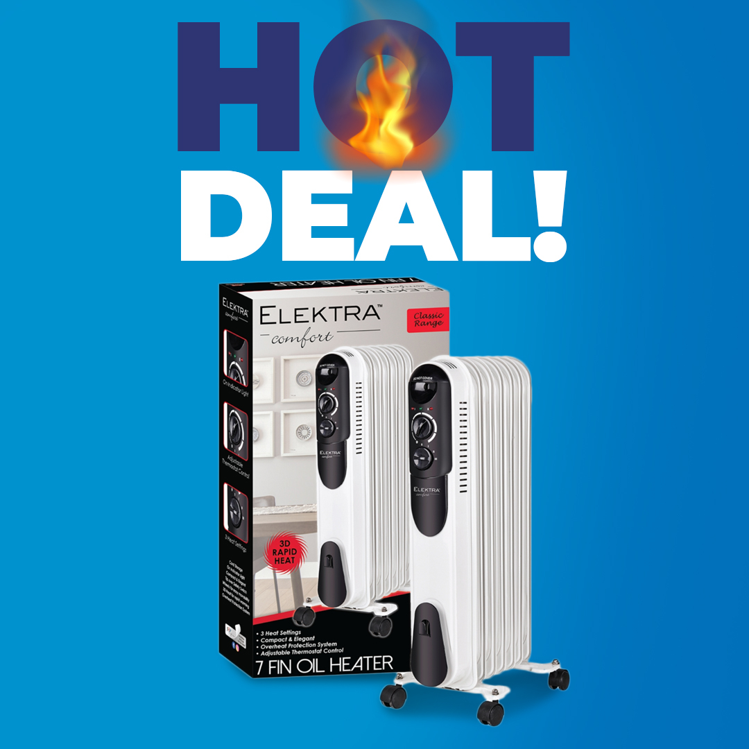 18% off on Elektra 7-Fin Oil Heater | OneDayOnly