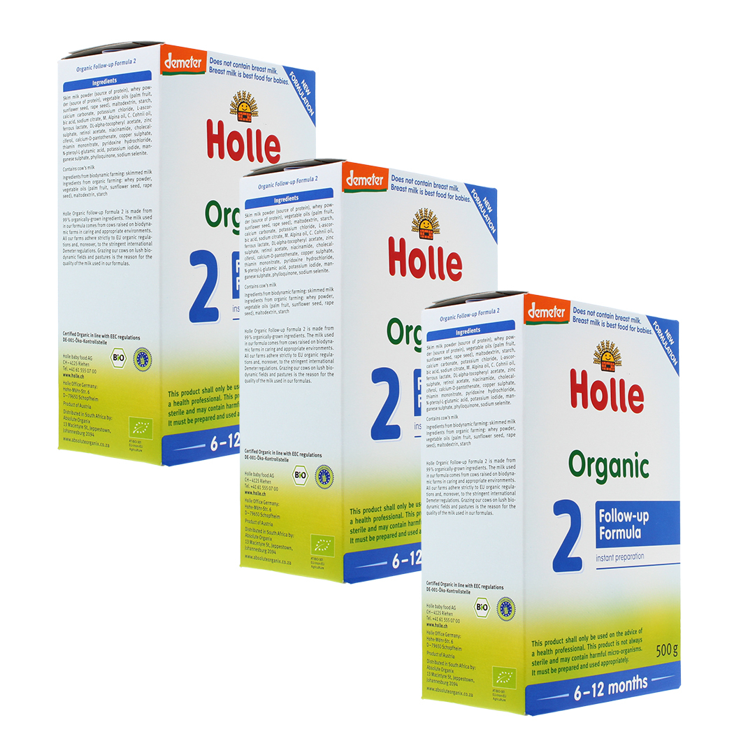 Holle 3x 500g Organic Infant Formulas | OneDayOnly