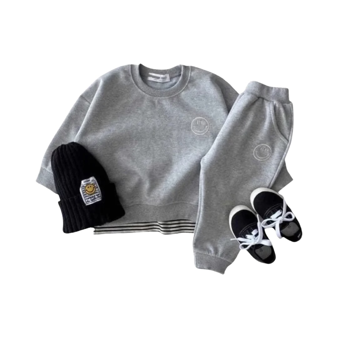 20% off on Baby Grey Smiley-Face Tracksuit | OneDayOnly