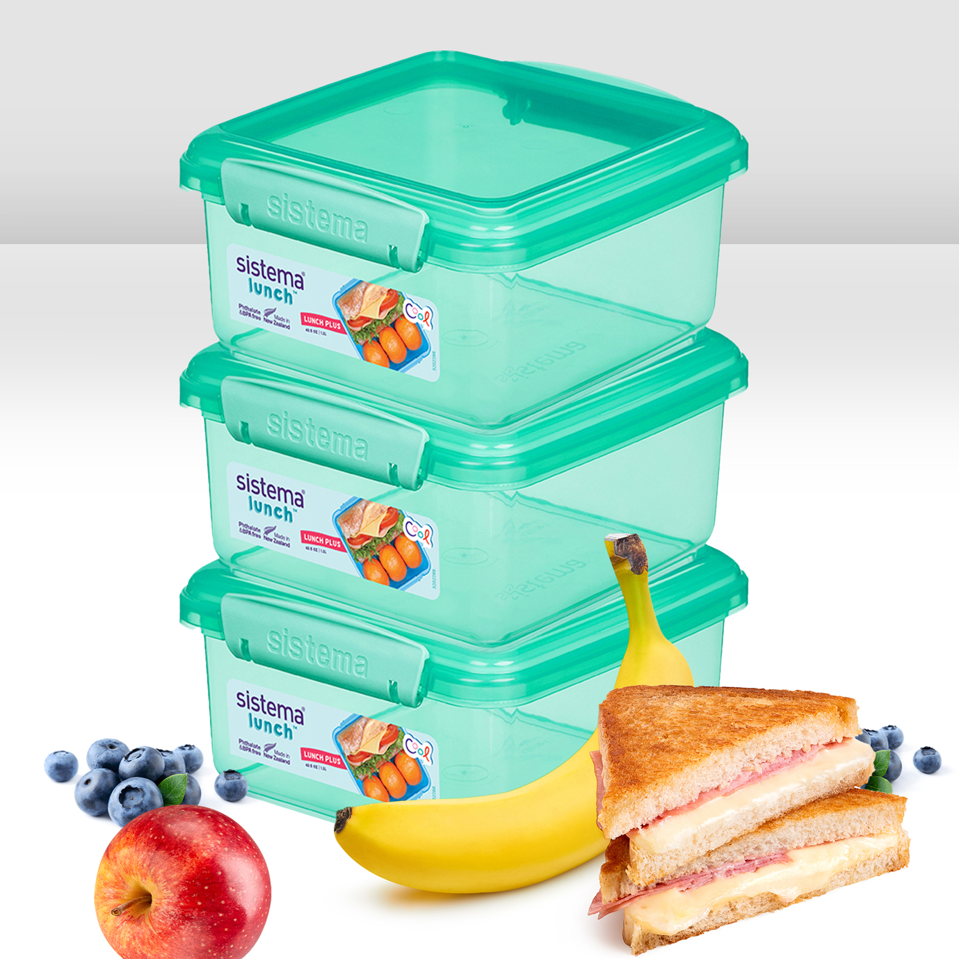 59% off on Sistema 3x 1.2L Lunch Plus Cubes | OneDayOnly