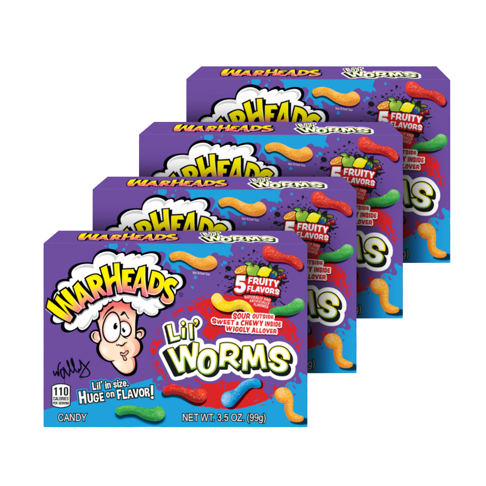 30% off on Warheads 4x 99g VideoBox Lil Worms | OneDayOnly