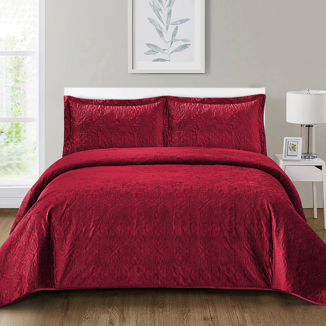 29% off on Velvet Pin Quilting Bedspread Set | OneDayOnly