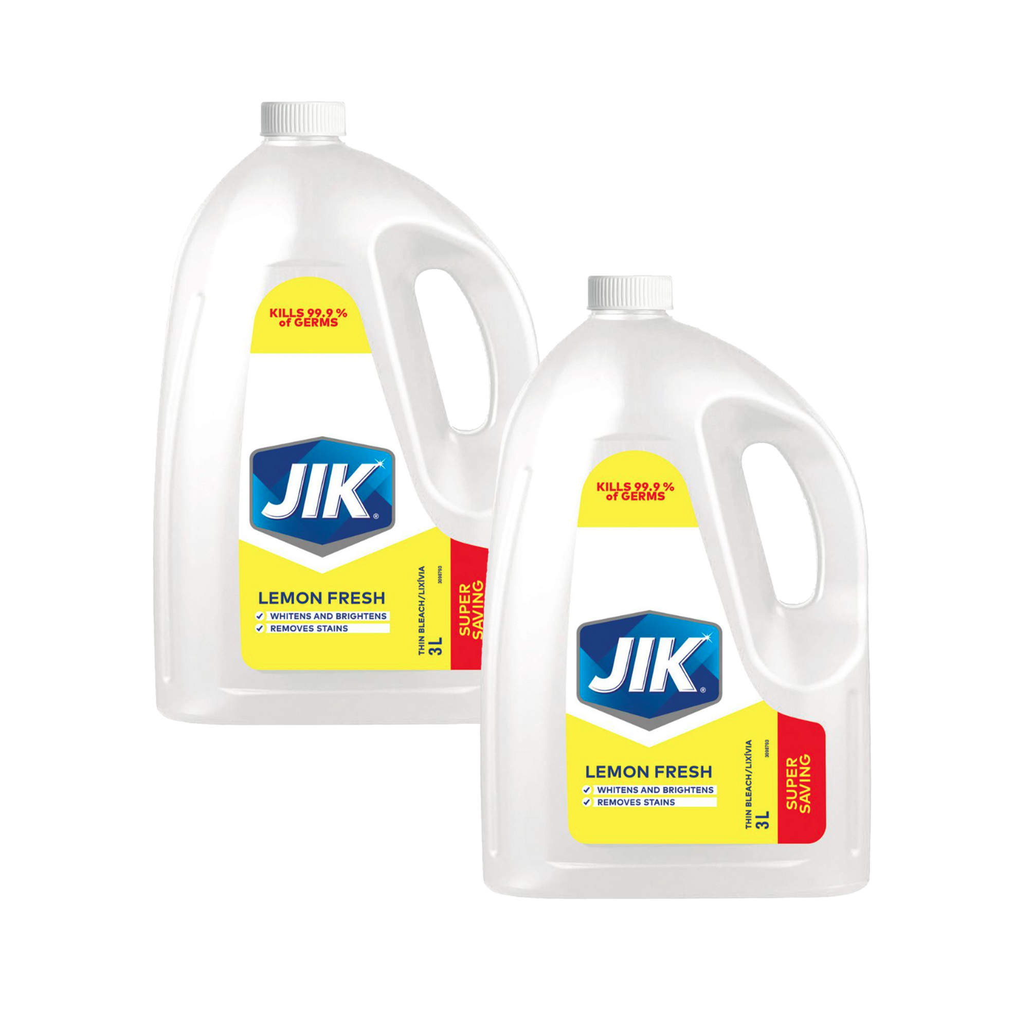 JIK 2x 3L Lemon Liquid Thin Bleaches | OneDayOnly