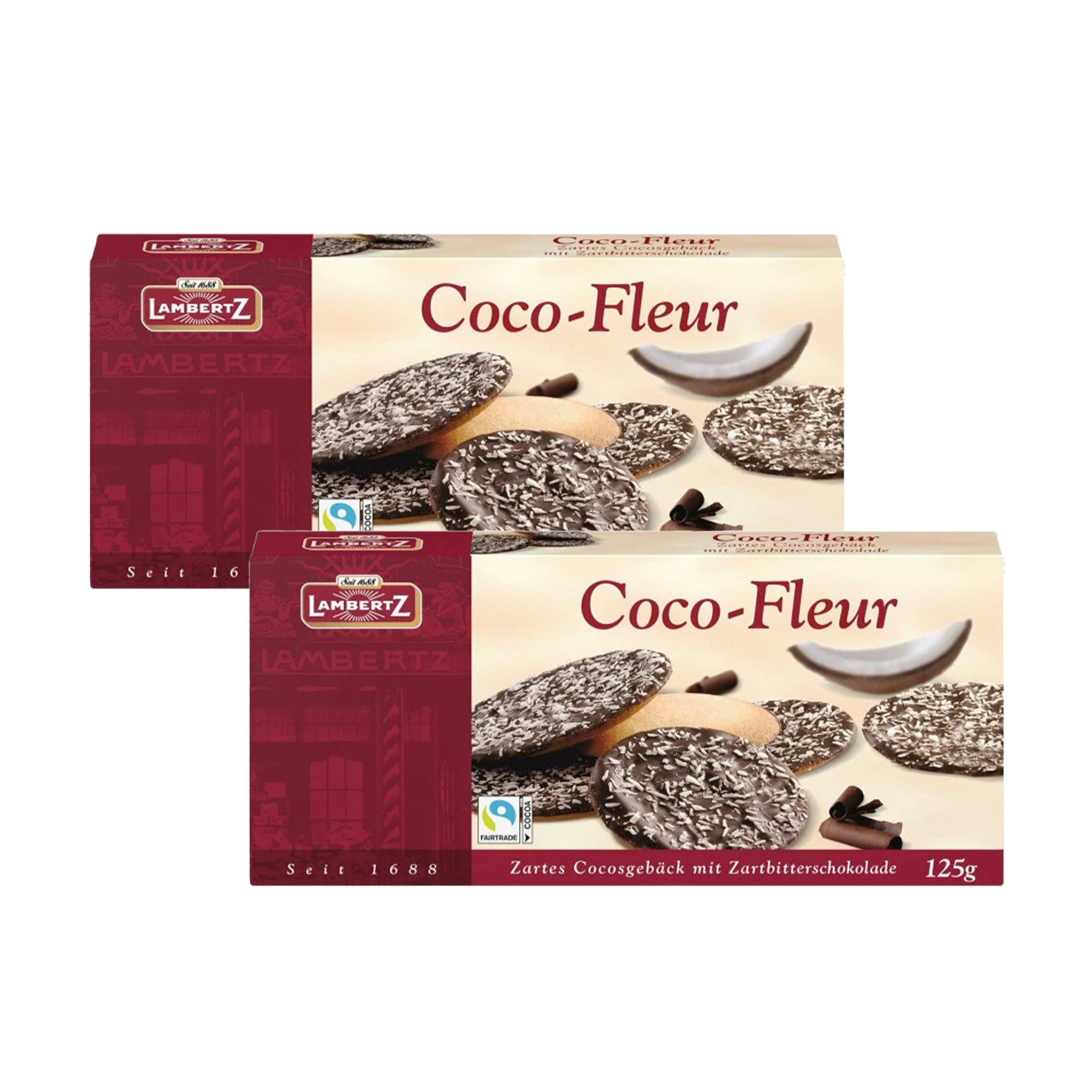 27% off on Lambertz 2x 125g Coco-Fleur Biscuits | OneDayOnly