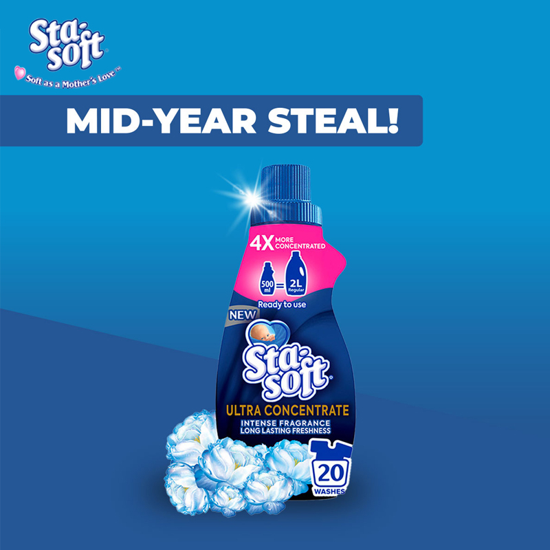 90% off on Sta-Soft 2x 500ml Fabric Softeners | OneDayOnly