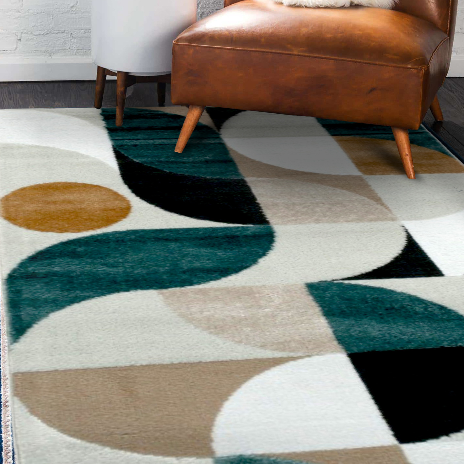 53% off on Spring Bold Abstract Rug/Runner | OneDayOnly