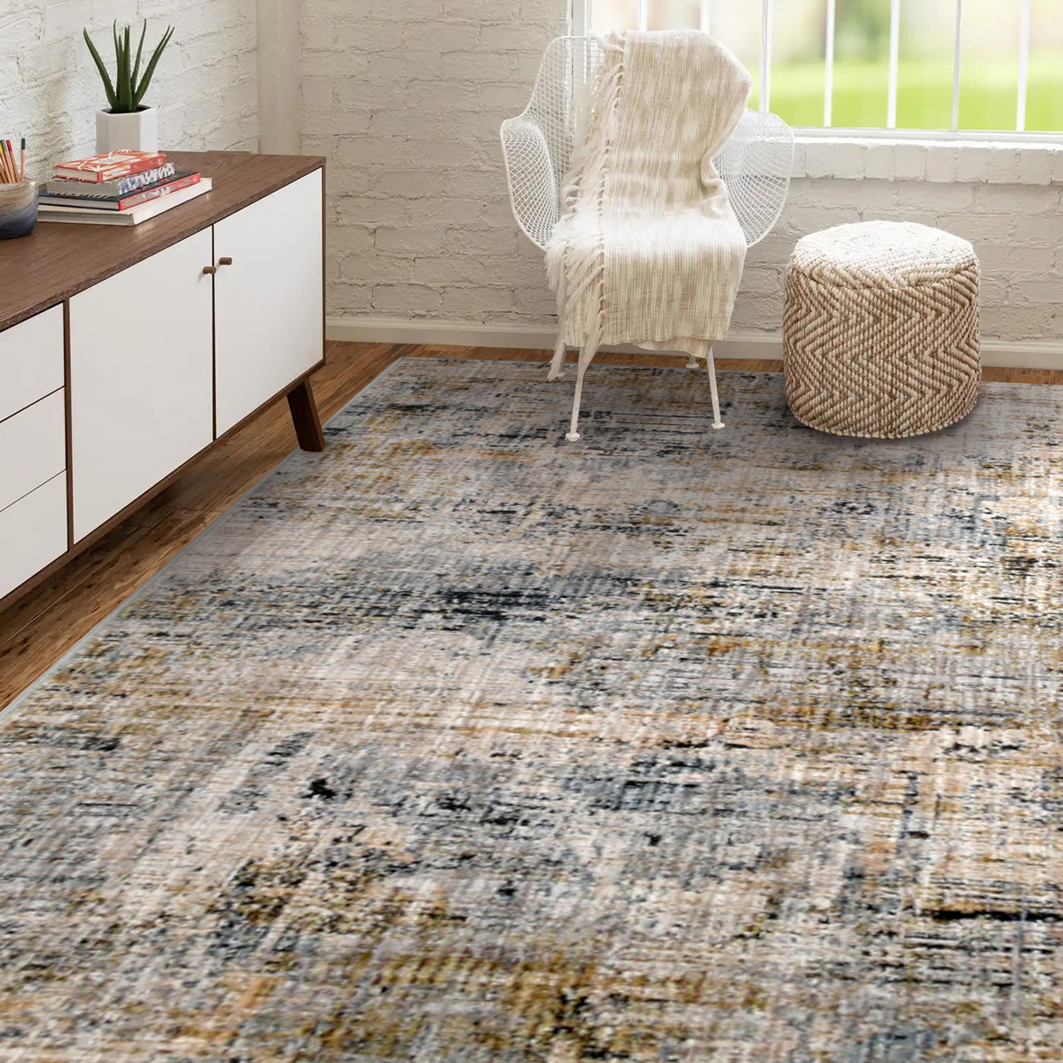 62% off on Home & Comfort Alise Abstract Rug | OneDayOnly