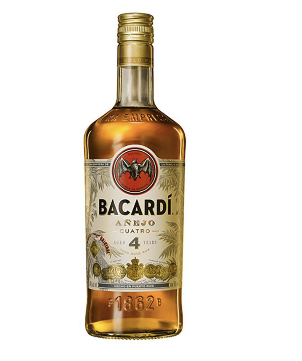 18% off on Bacardi 750ml Anejo Cuatro Rum | OneDayOnly