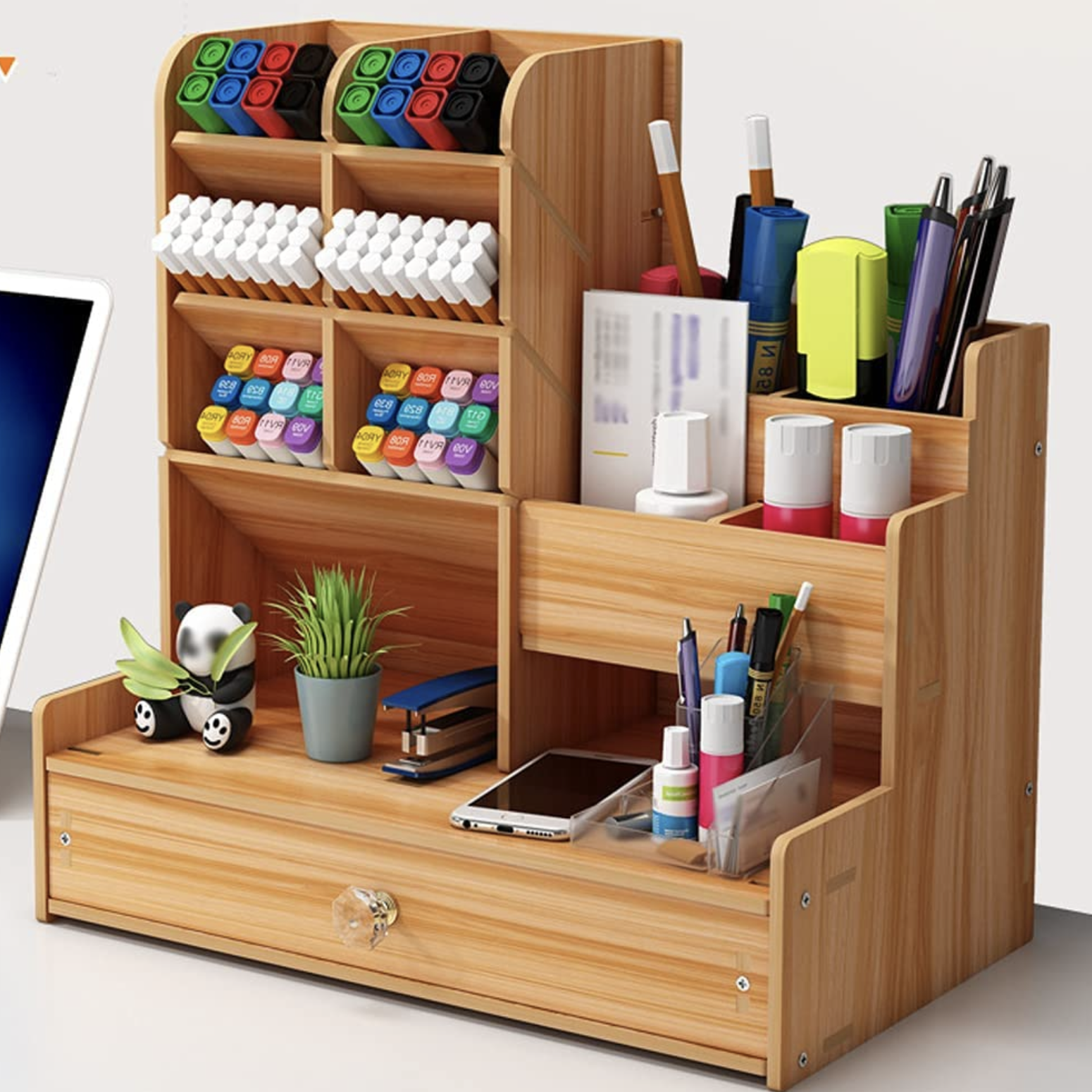 68% off on 2x Wooden Stationery Organisers | OneDayOnly
