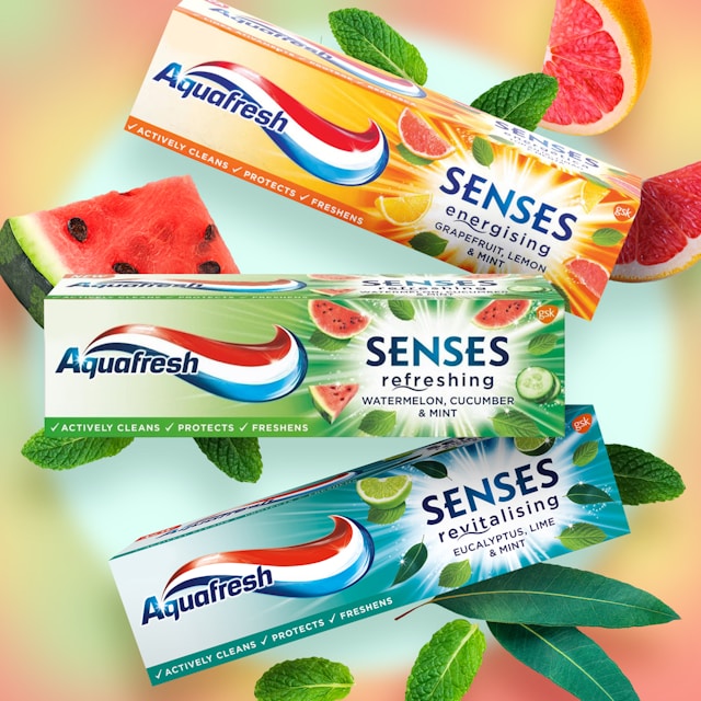 Aquafresh 4x 75ml Senses Flavoured Toothpastes | OneDayOnly