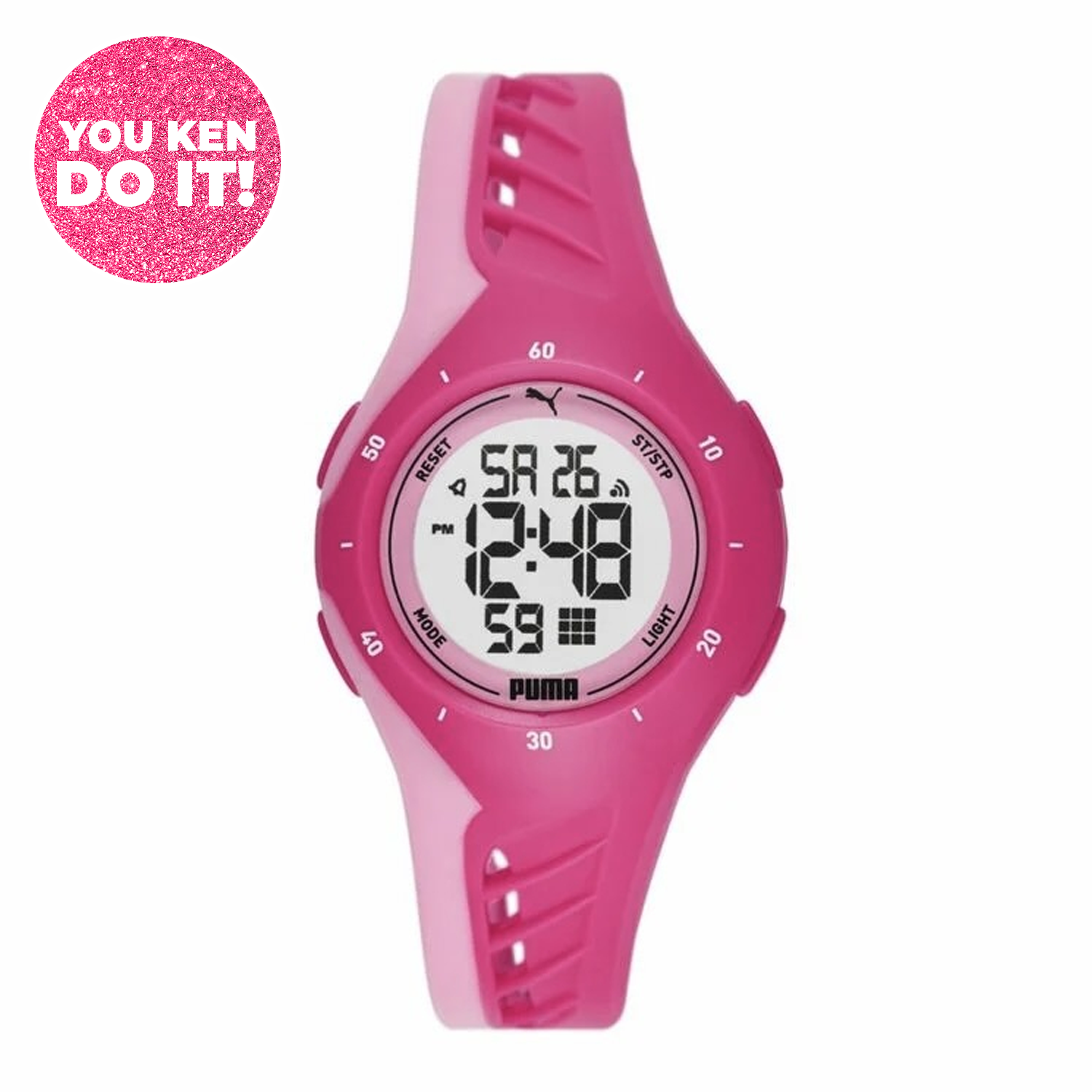 43% off on Puma Ladies Digital Pink Watch | OneDayOnly