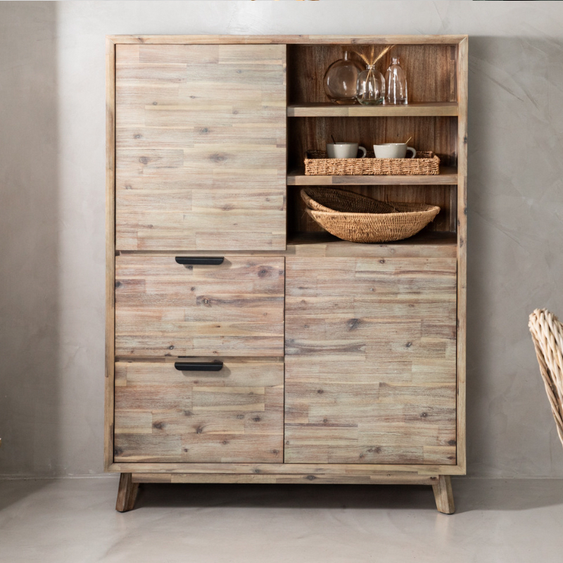 R1,500 off on Stanford Acacia Wood Display Unit | OneDayOnly