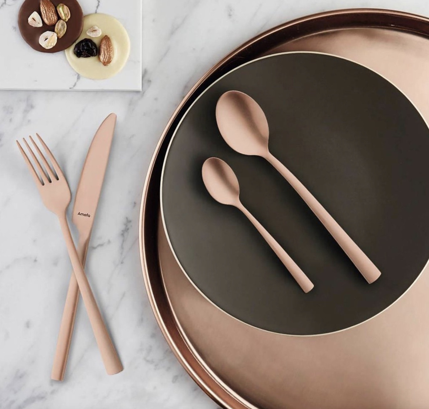 32% off on Amefa 16-Piece Copper Cutlery Set | OneDayOnly