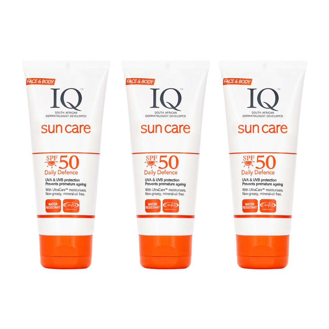 35% off on IQ Skincare 3x 100ml Sun Care SPF50 | OneDayOnly