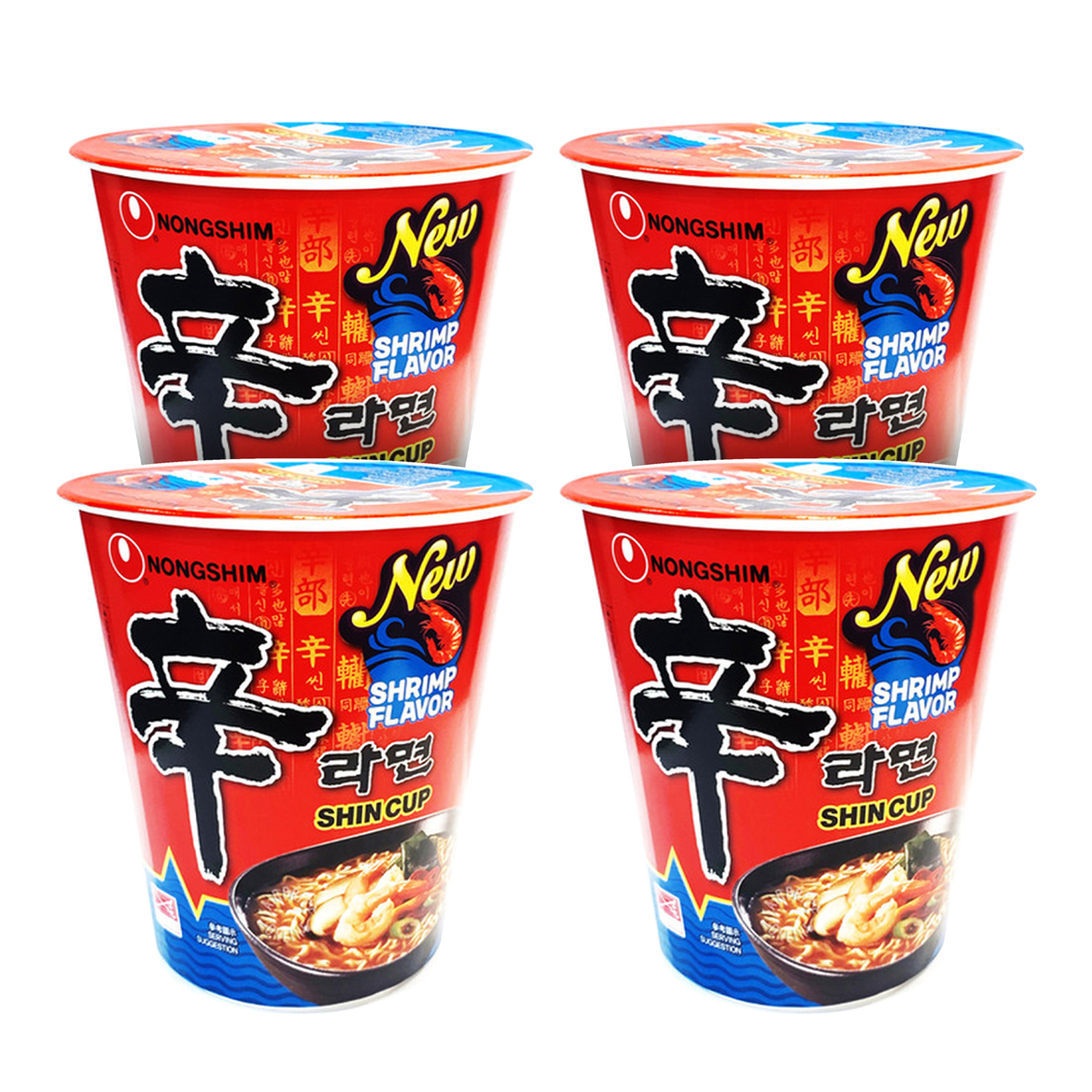 26% off on 4x 72g Nonshim Shin Cup Noodles | OneDayOnly