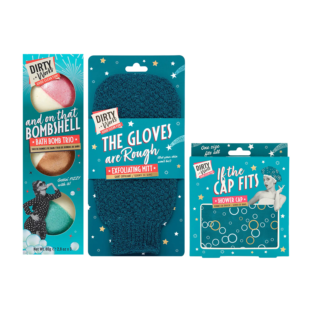 33% off on Dirty Works 3-Piece Bath Time Bundle | OneDayOnly