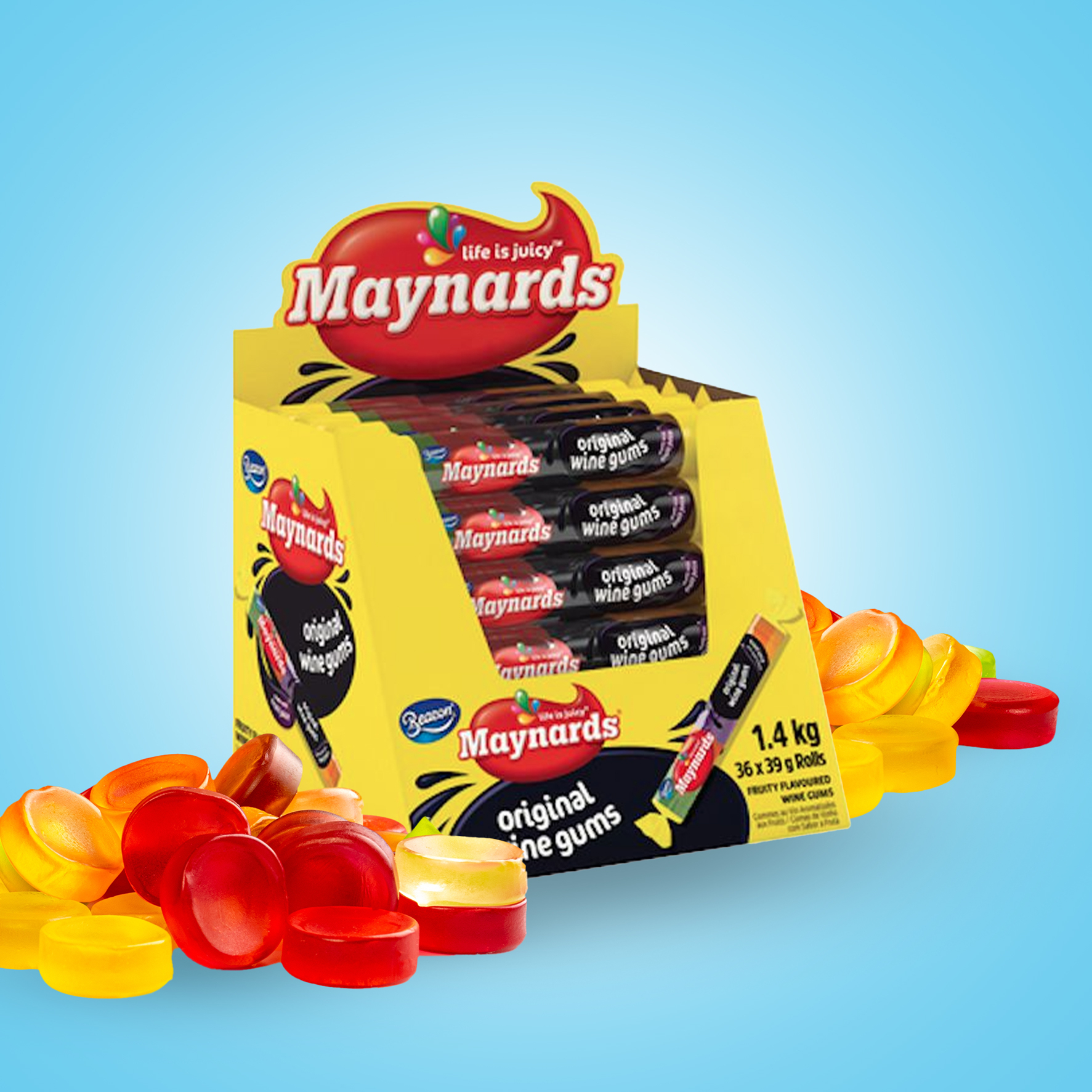 29% off on Maynards 36x 39g Wine Gum Rolls | OneDayOnly