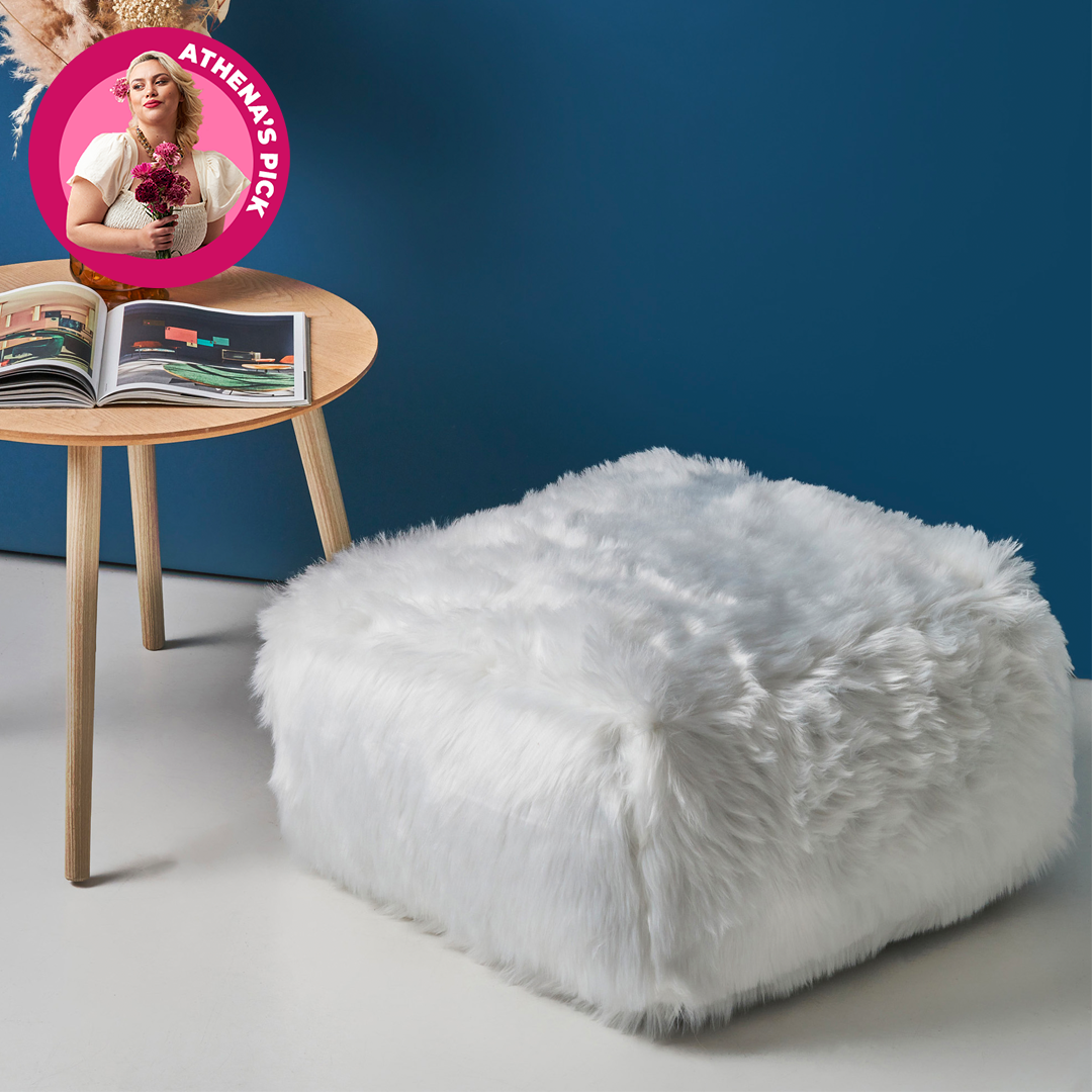 42% off on Kollectiv Fluffy Square Ottoman | OneDayOnly