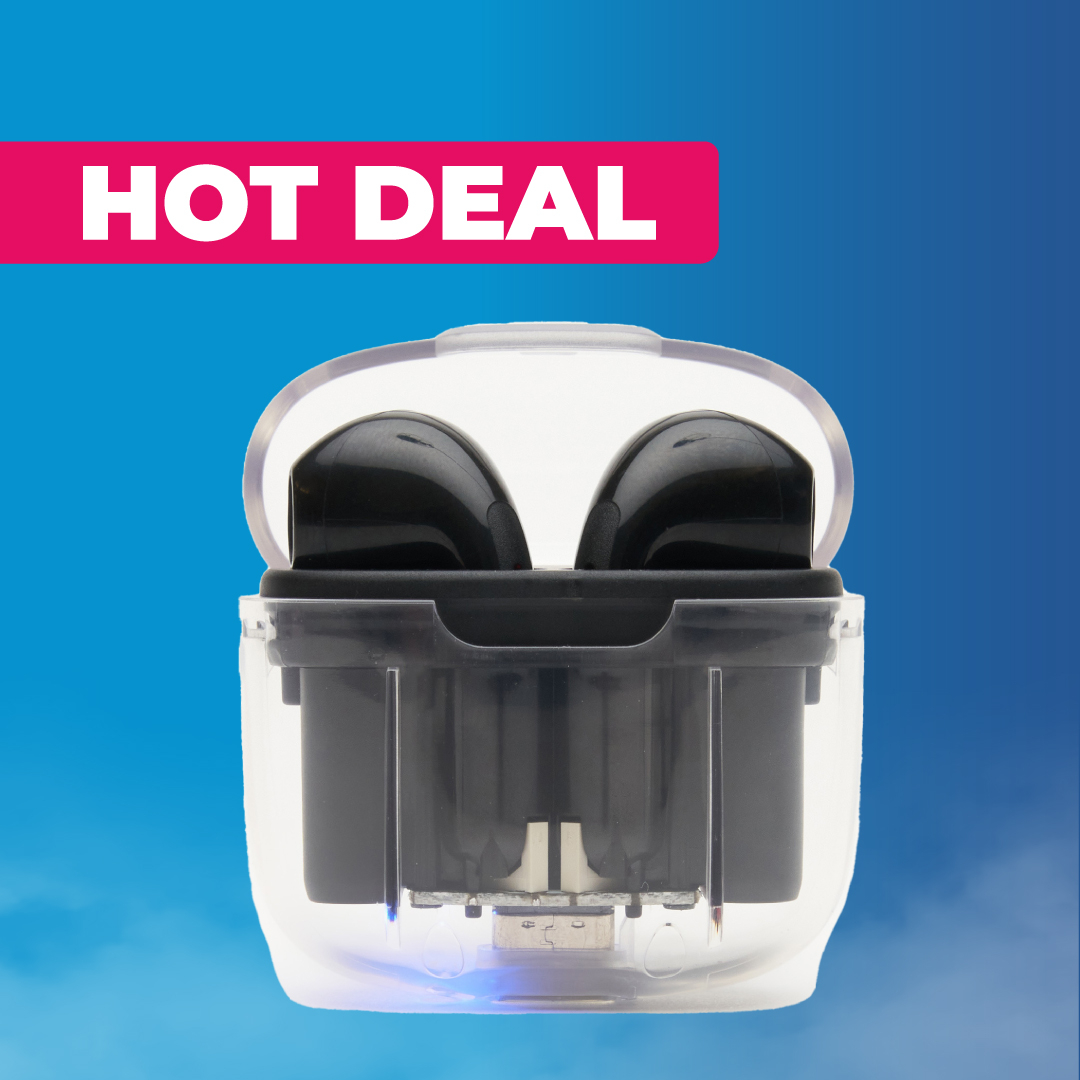50% off on PowTech Transparent TWS Earbuds | OneDayOnly