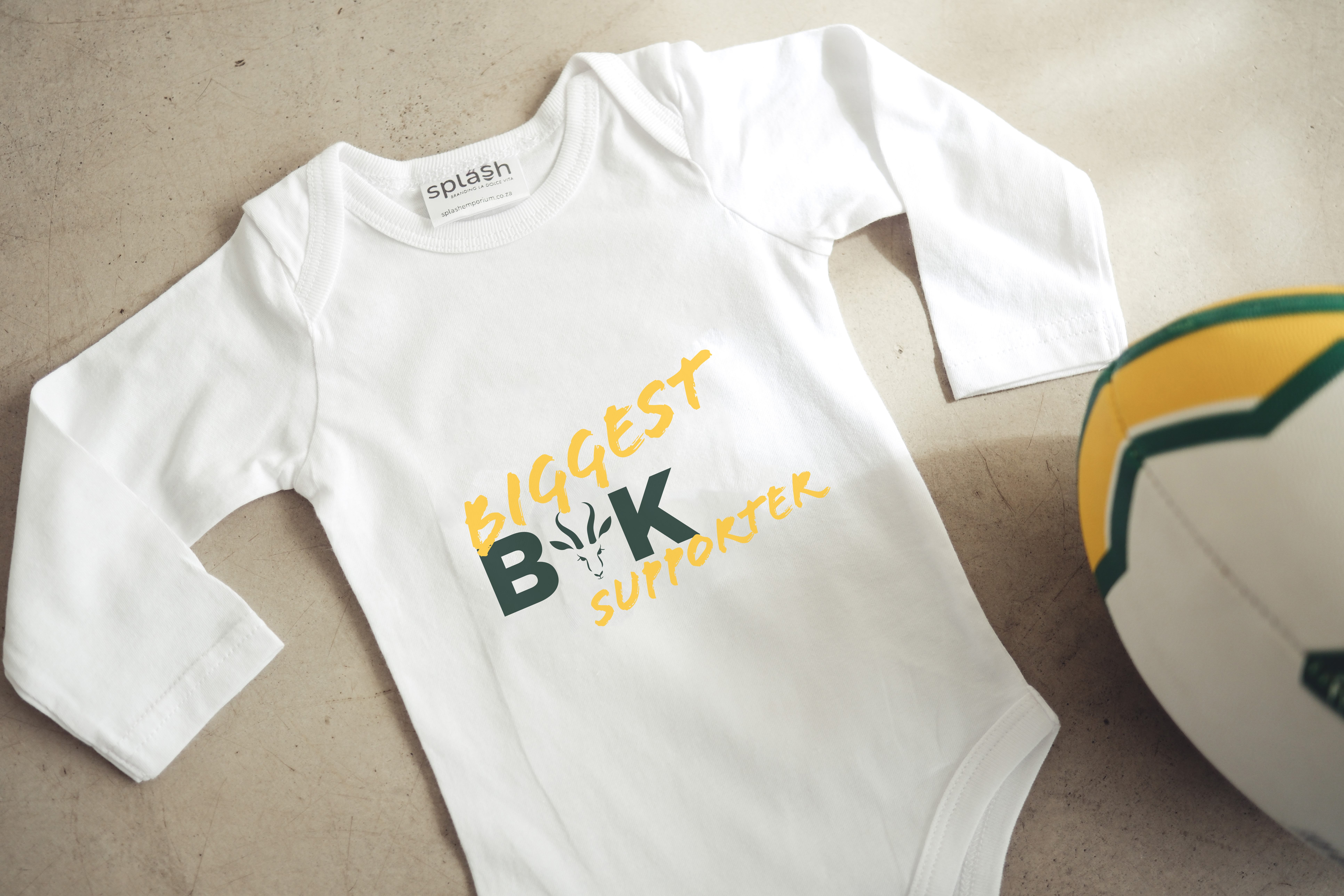 34% off on Go Bokke Big Bok Supporter Babygrow | OneDayOnly