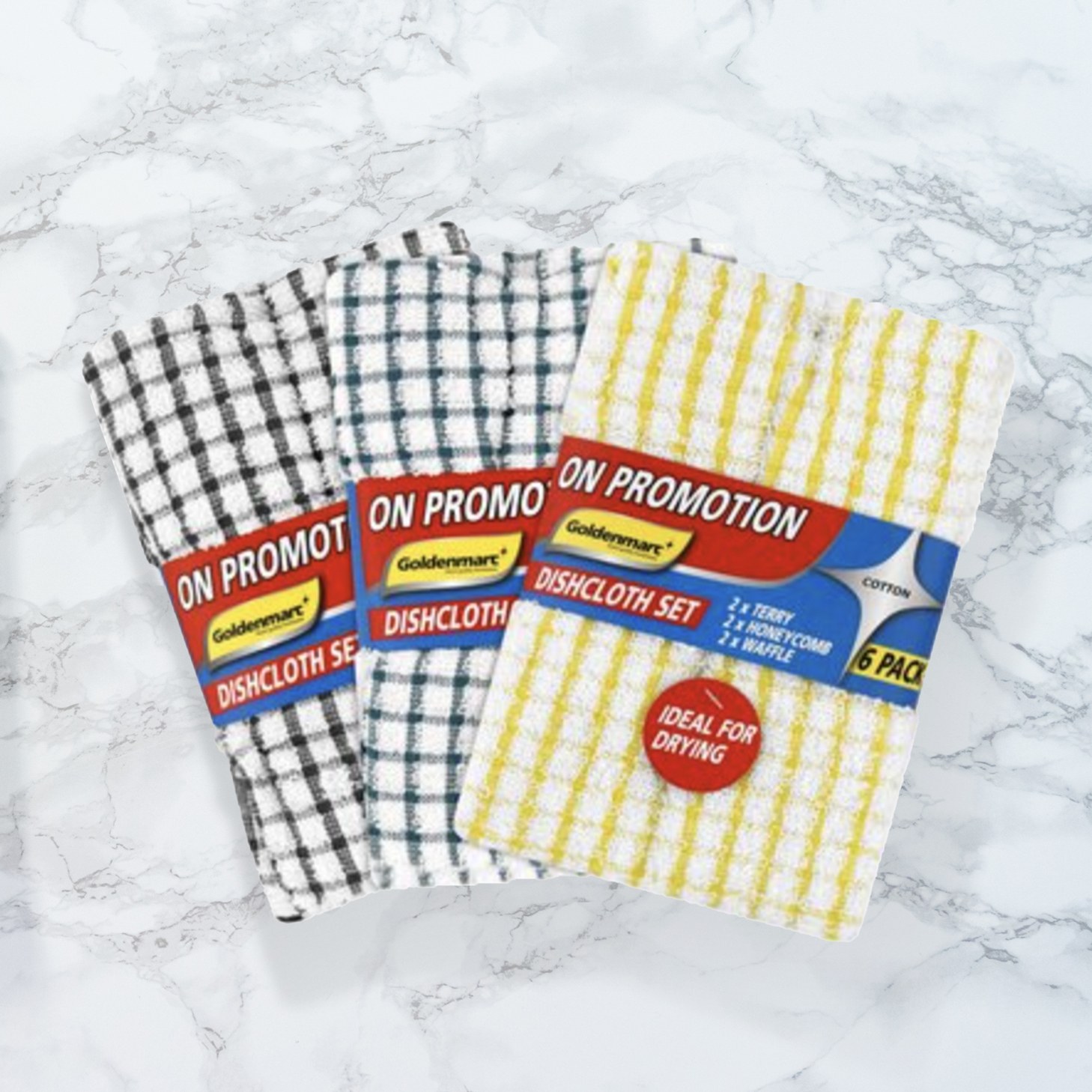 Goldenmarc 6-Piece Dishcloth Set | OneDayOnly