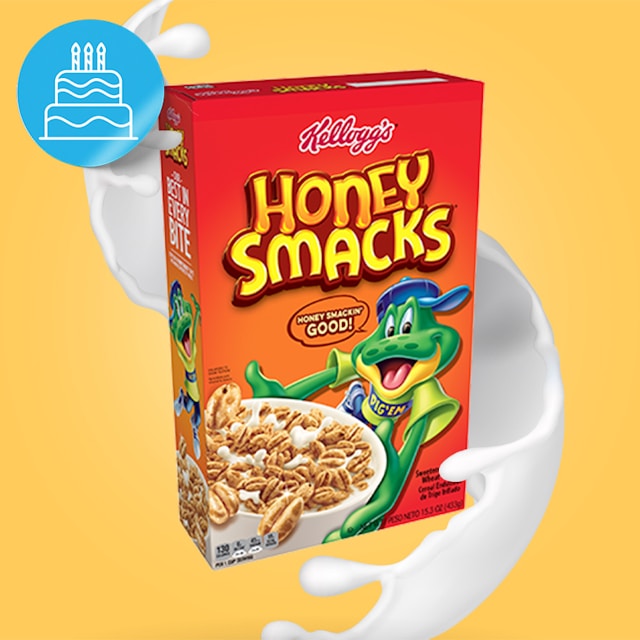 Kellogg's 433g Honey Smacks Cereal Box | OneDayOnly