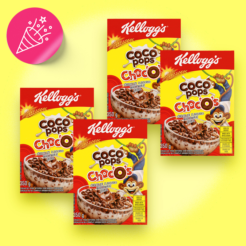40% off on Kellogg's® 4x 350g Coco Pops Cereals | OneDayOnly