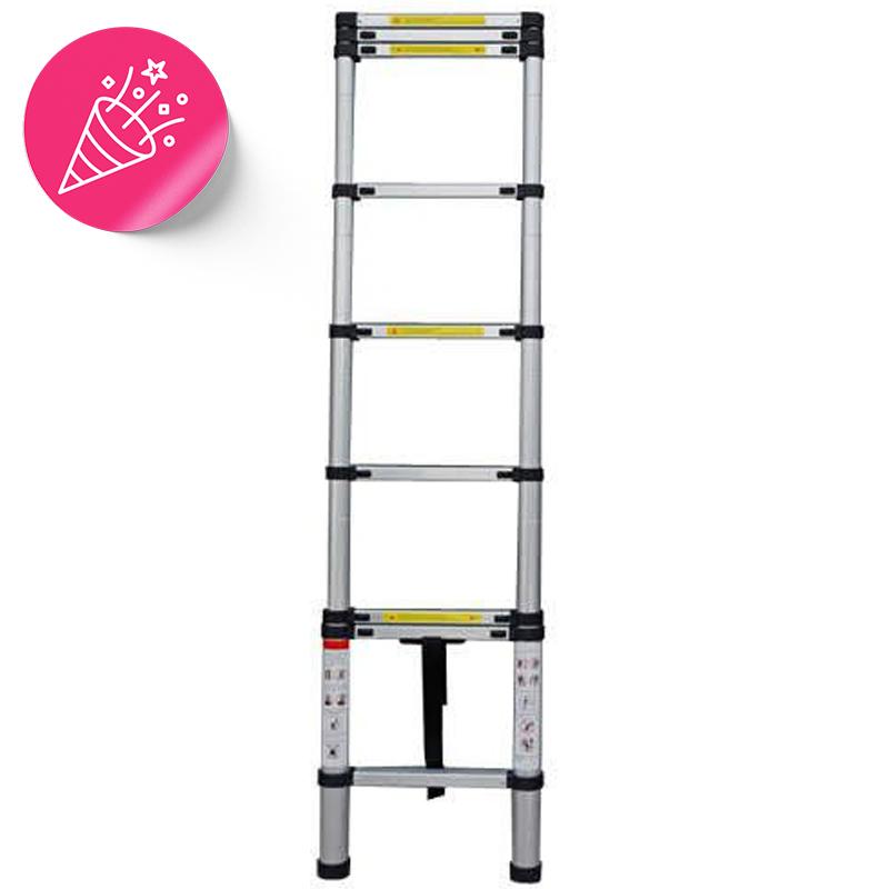 2.6m Ladex Straight Telescopic Ladder | OneDayOnly