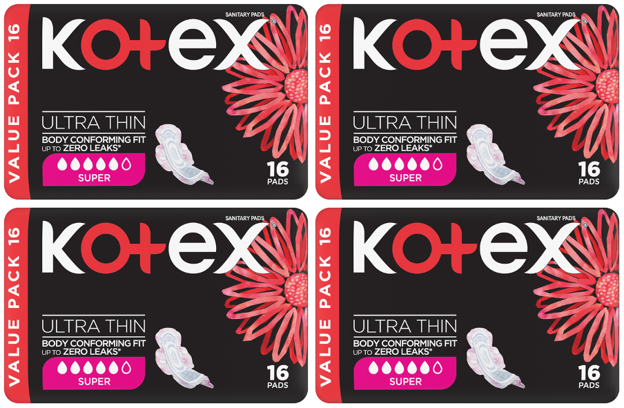 Kotex 4x Ultra Thin Pads | OneDayOnly