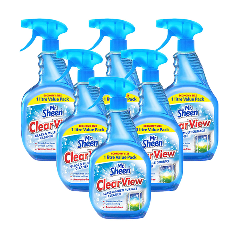 Mr Sheen 6x 1L Glass & Multi-Surface Cleaners | OneDayOnly
