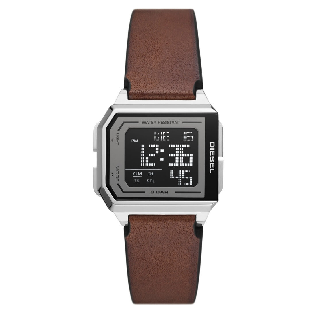 55% off on Diesel Men's Chopped Leather Watch | OneDayOnly