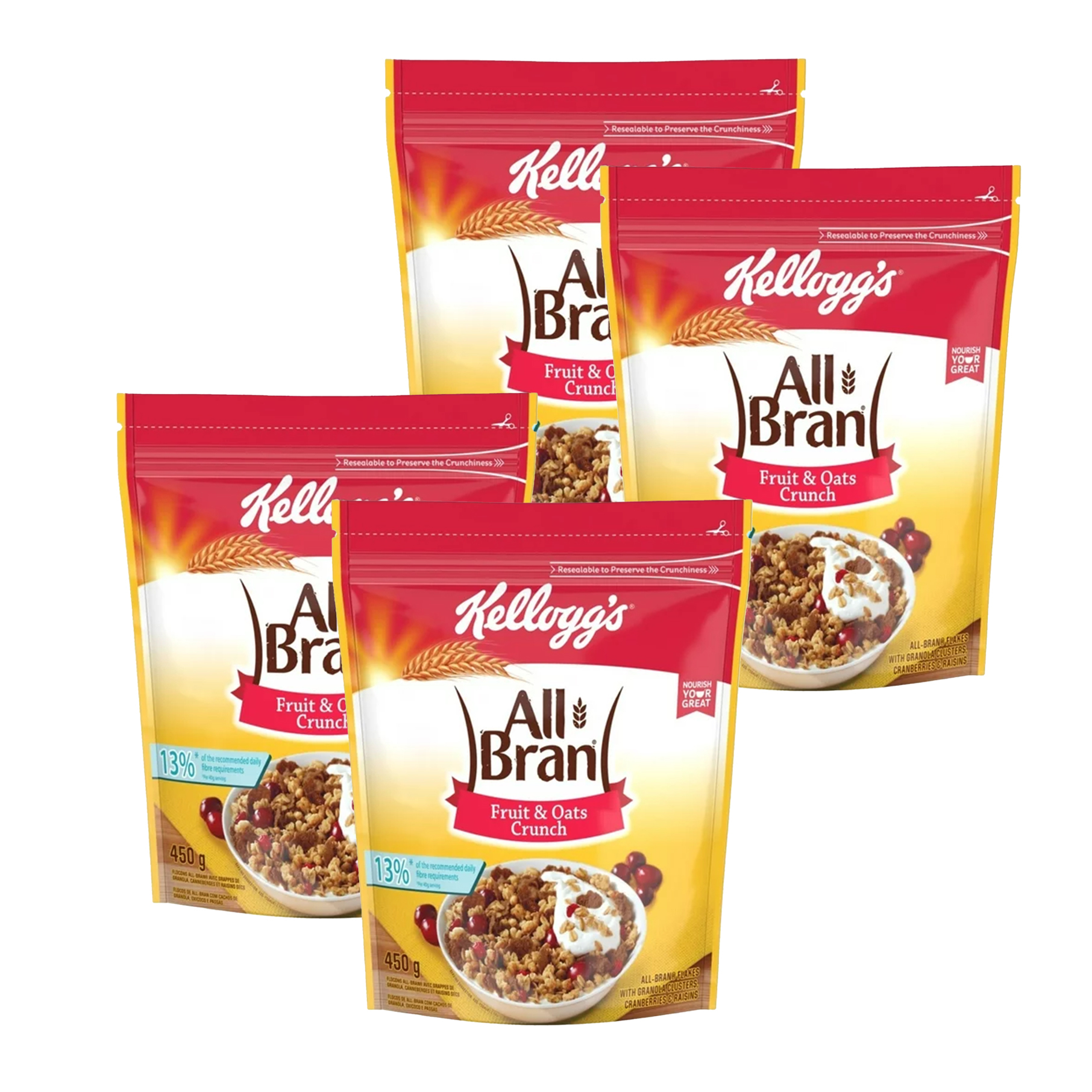 25% off on 4x 450g All Bran Fruit & Oat Crunch | OneDayOnly