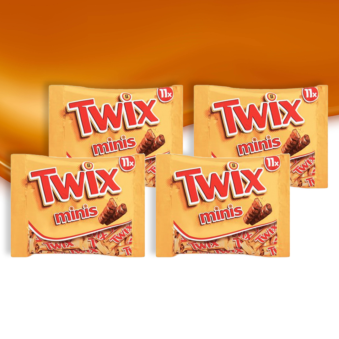 4x 250g Mini Twix Chocolate Bags | OneDayOnly