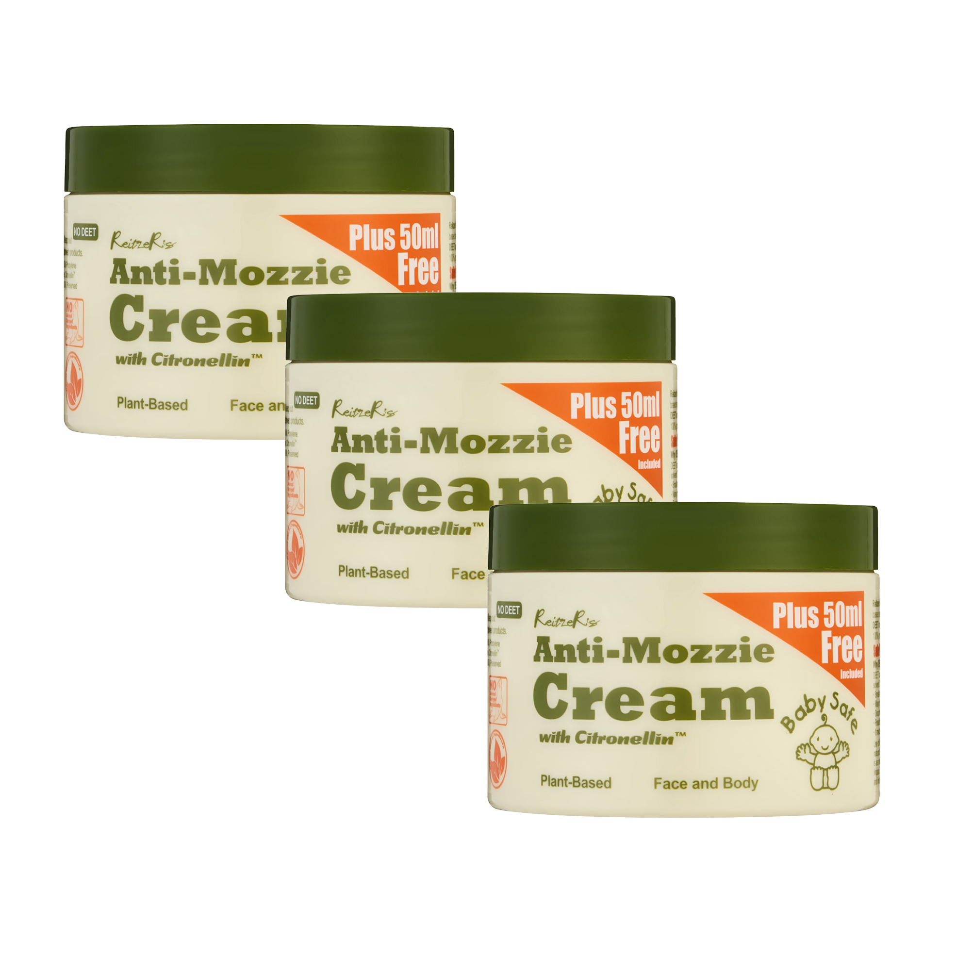 50% off on 3x 250ml Anti-Mozzie Creams | OneDayOnly