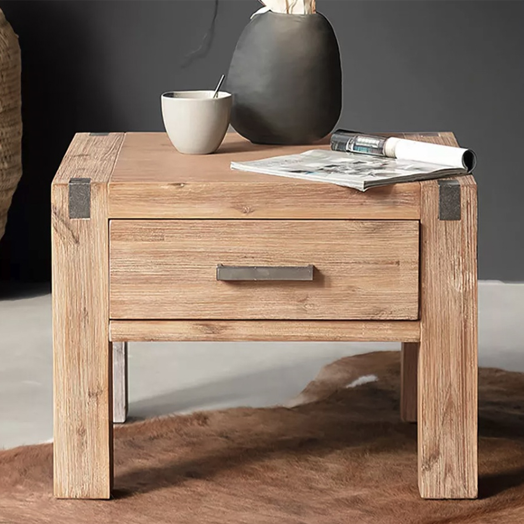 R400 off on Zekara Acacia Side Table | OneDayOnly