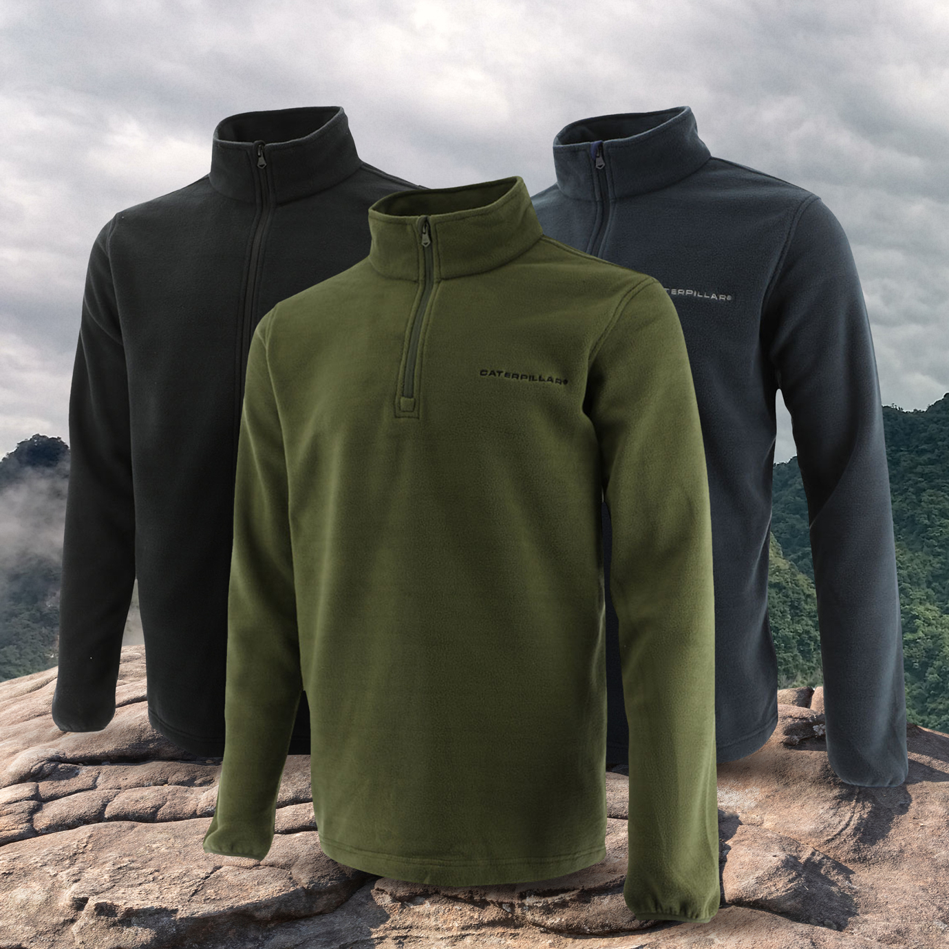 50% off on Men's Microfleece Zip Up Sweater | OneDayOnly