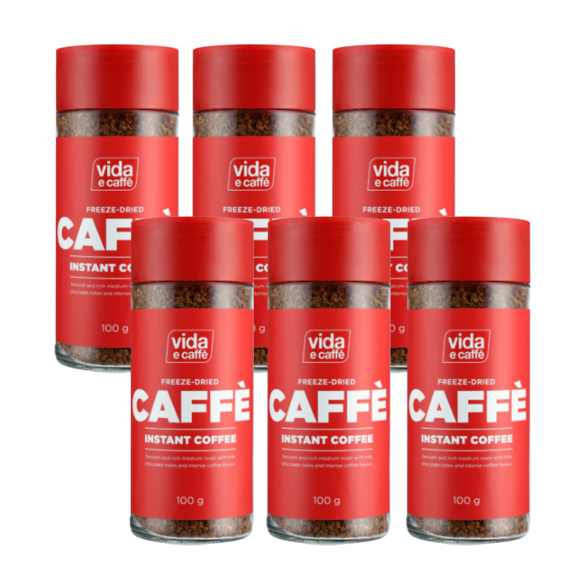 18% off on vida e caffè 6x 100g Instant Coffees | OneDayOnly