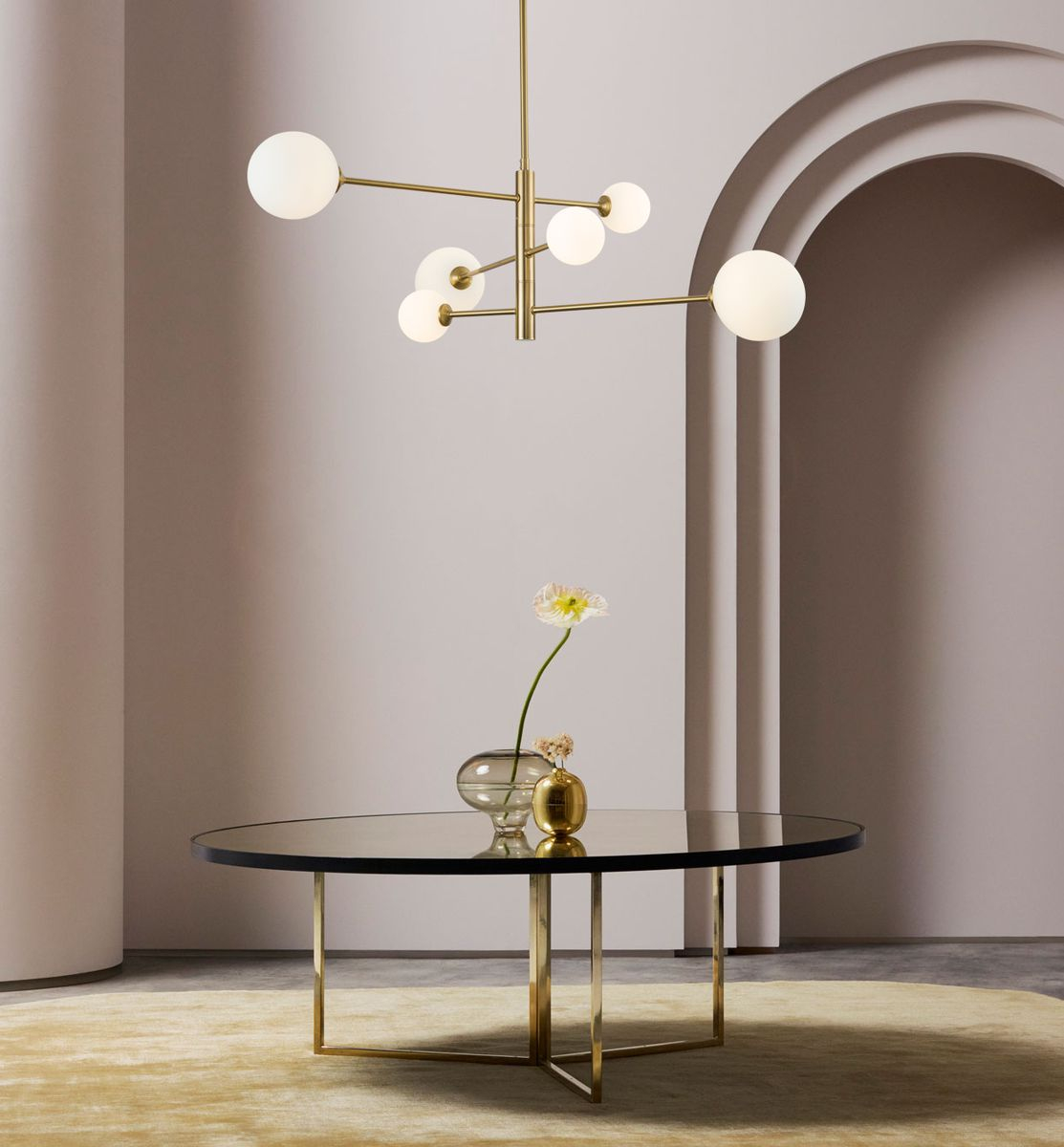 30% off on Leah Metal and Opal Glass Chandelier | OneDayOnly