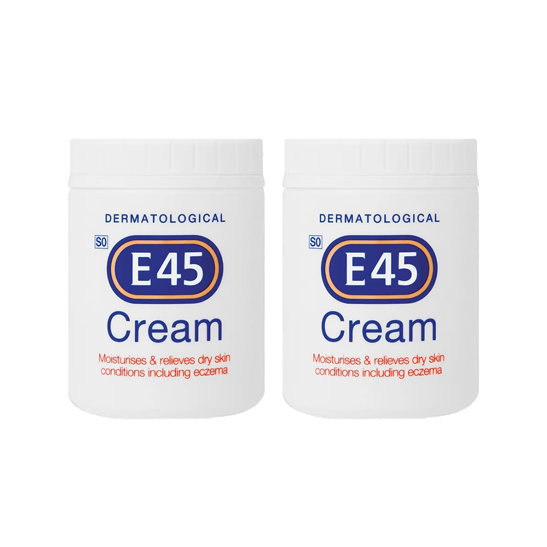 E45 2x 500g Cream Tubs or Pumps | OneDayOnly