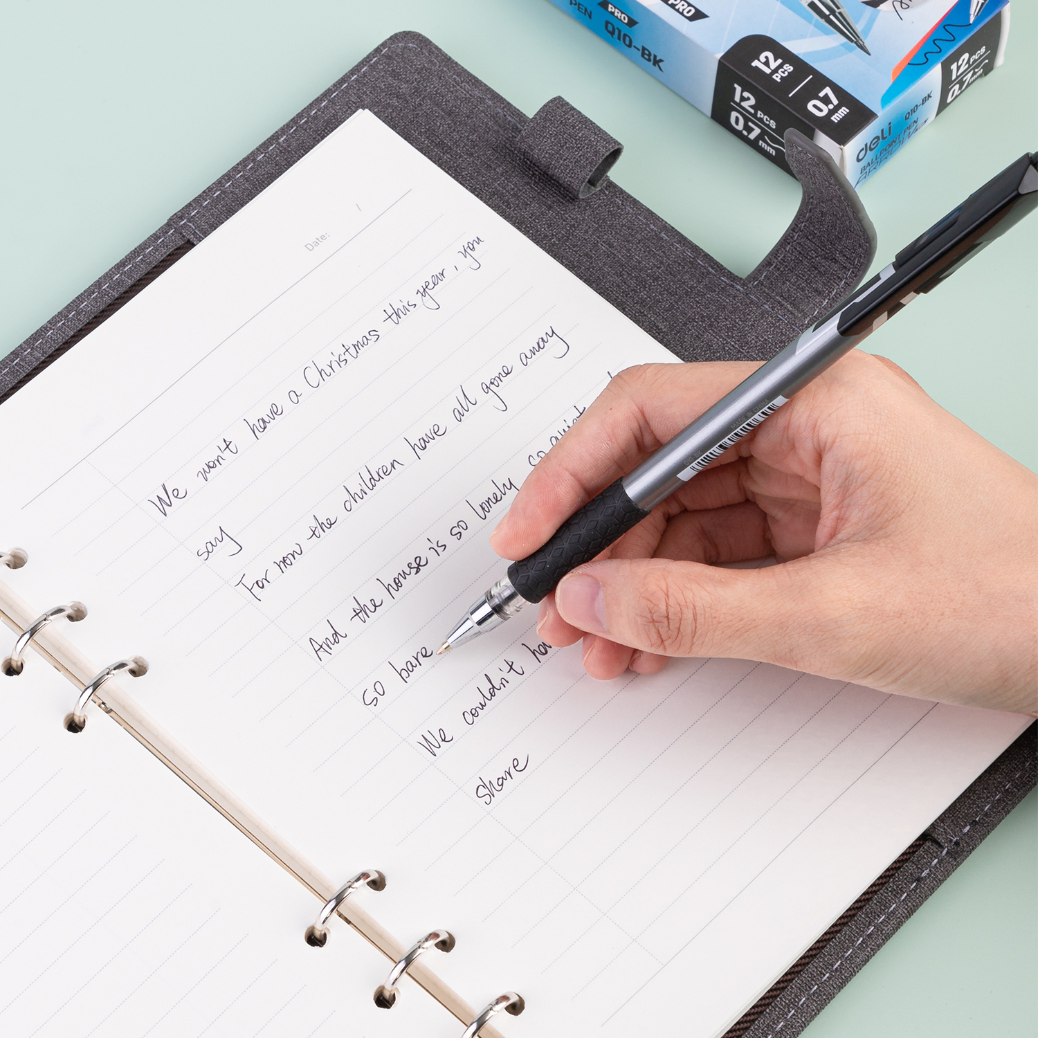 51% off on Deli 15x 0.7mm Soft Grip Pens | OneDayOnly