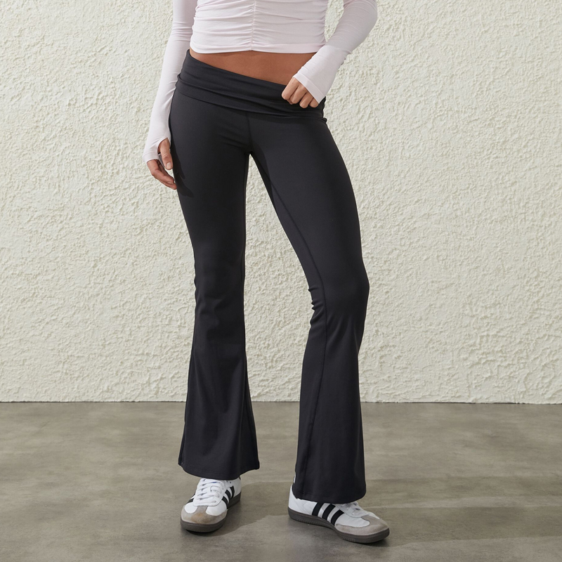46% off on Ladies Fold Over Flare Tights | OneDayOnly