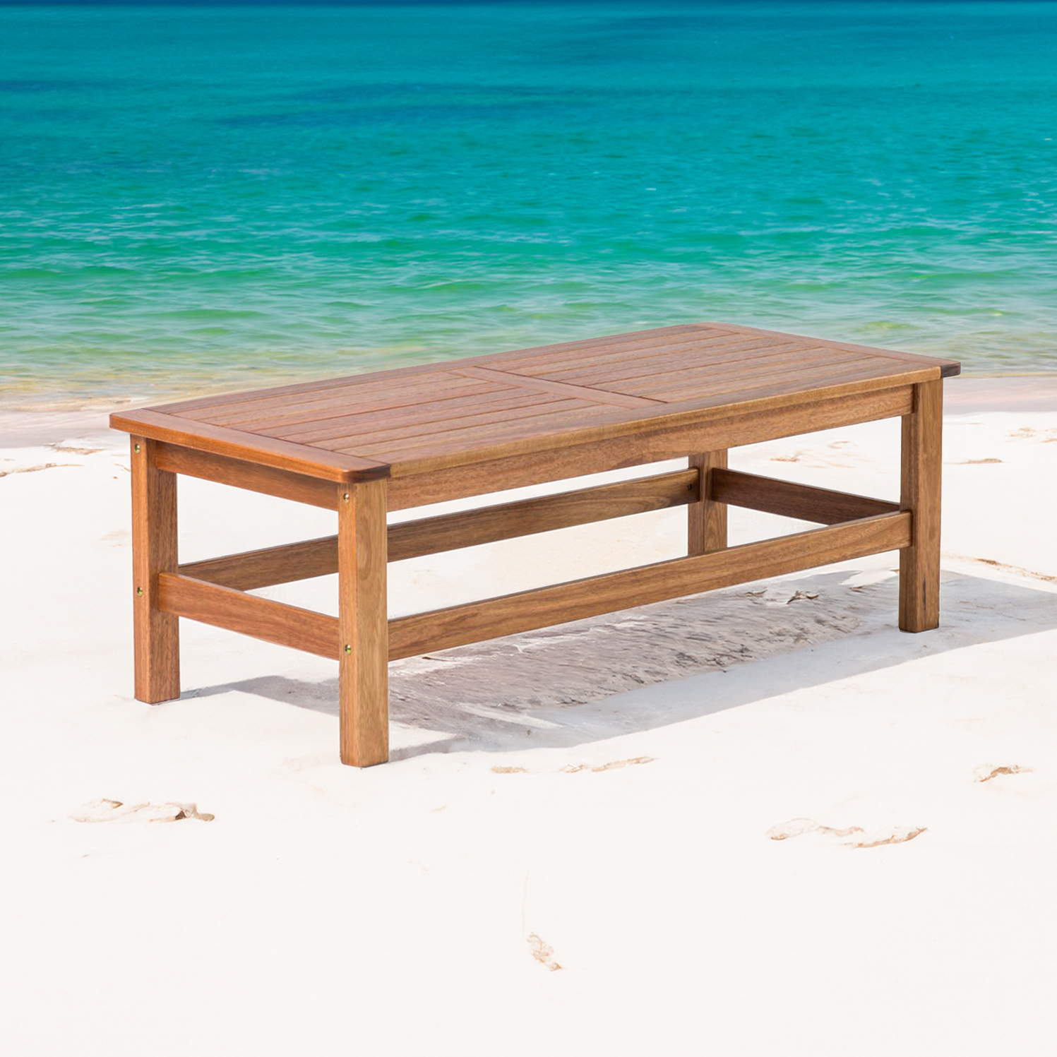 24% off on Saligna Hardwood Teak Coffee Table | OneDayOnly