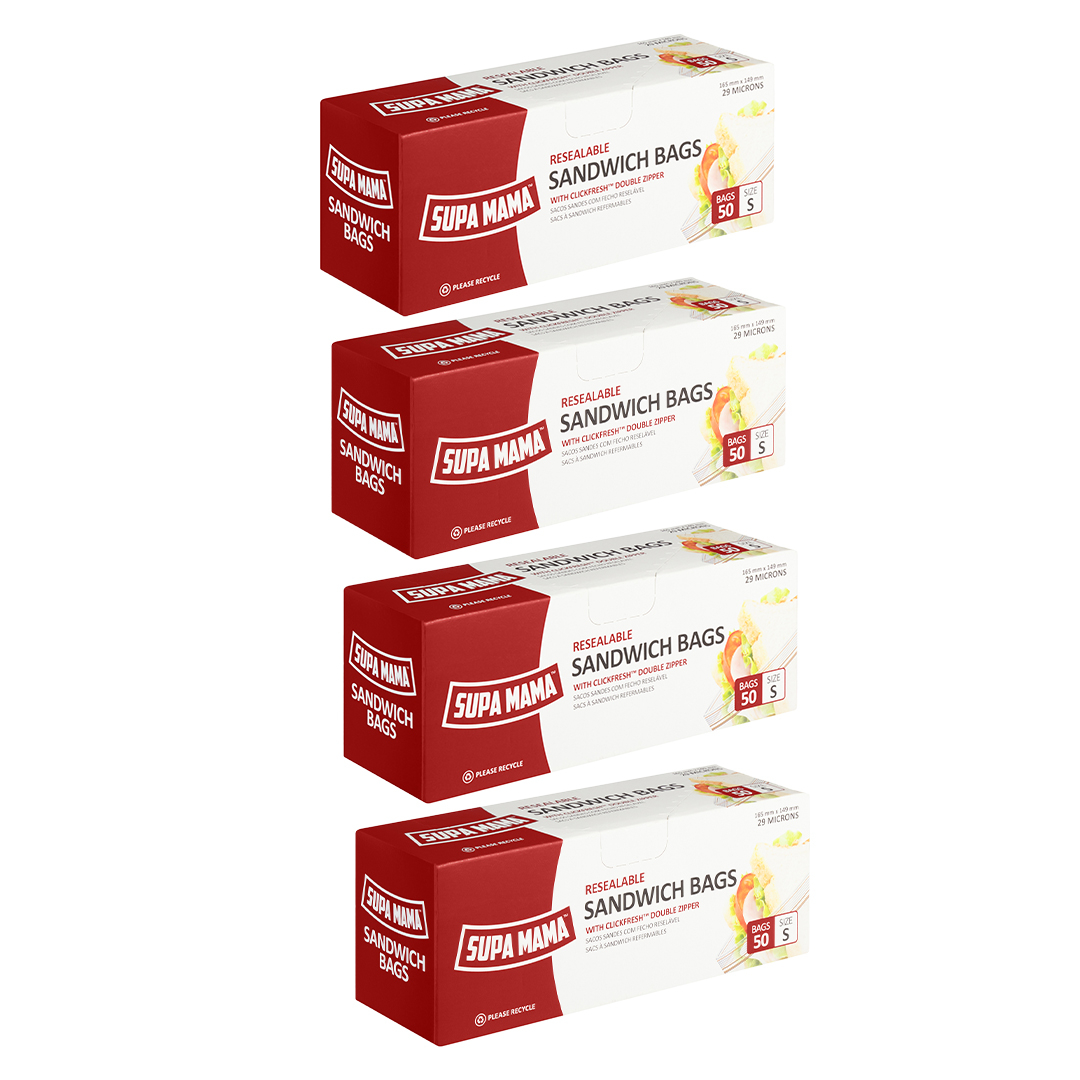 Supa Mama 4x 50's Small Sandwich Bags | OneDayOnly